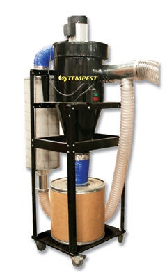 Tempest 2-hp portable cyclone dust collector | Woodshop News Magazine
