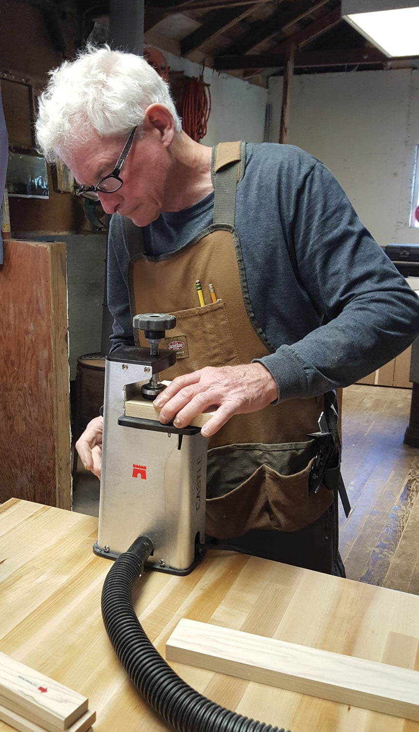 Castle adds portable low-angle pocket cutter | Woodshop News Magazine