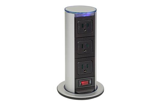 Mockett offers new pop-up power dock | Woodshop News Magazine