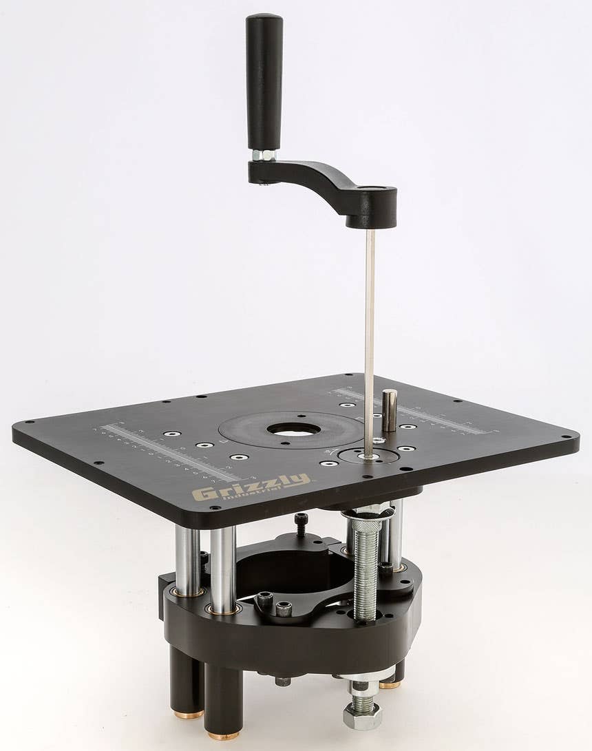 Grizzly adds two router tables with lifts | Woodshop News Magazine